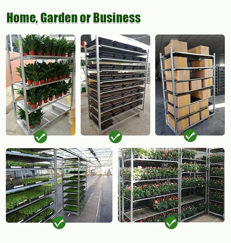Rullende plantevogn – Nem transportvogn til planter og blomster i ...